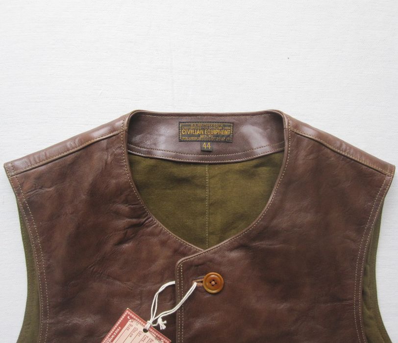Freewheelers “JERKIN” LEATHER WORK VEST | Grailed