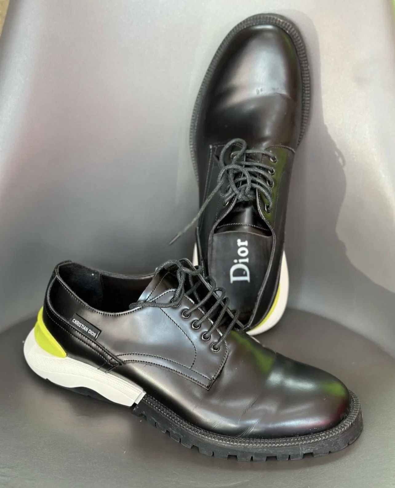 Dior Dior Homme, Derby Logo Shoes in Black | Grailed