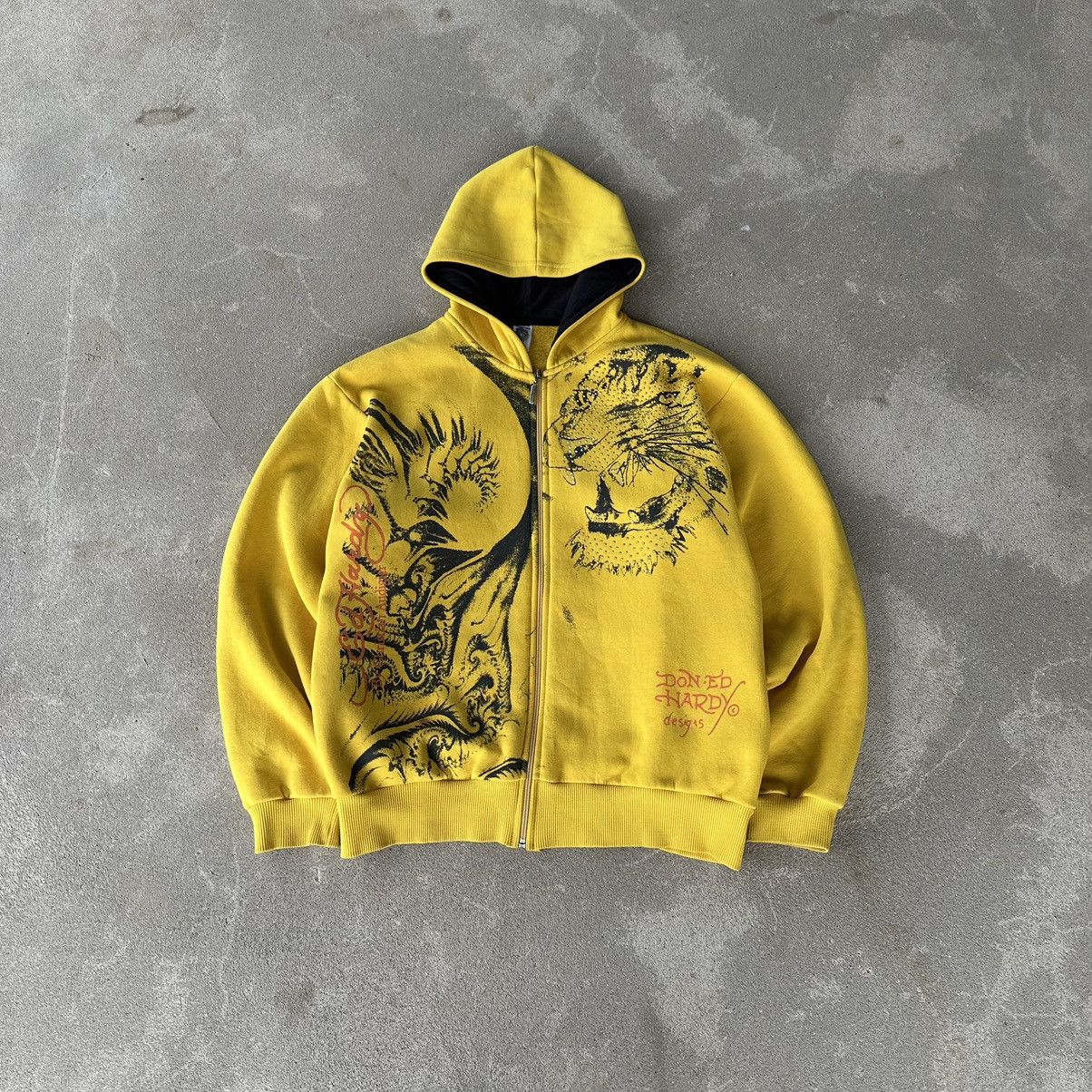 Christian Audigier × Ed Hardy × Vintage Vintage Very Rare Ed Hardy Zip ...