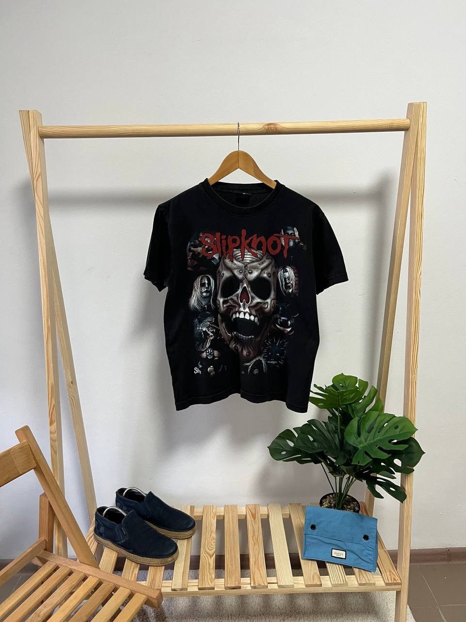 Vintage Slipknot Vintage Band Tee Heavy Metal Rare Print Streetwear ...