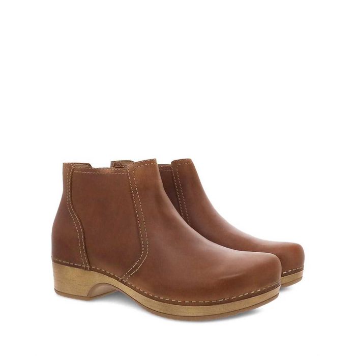 Dansko Barbara Ankle Boot In Tan Pull Up | Grailed