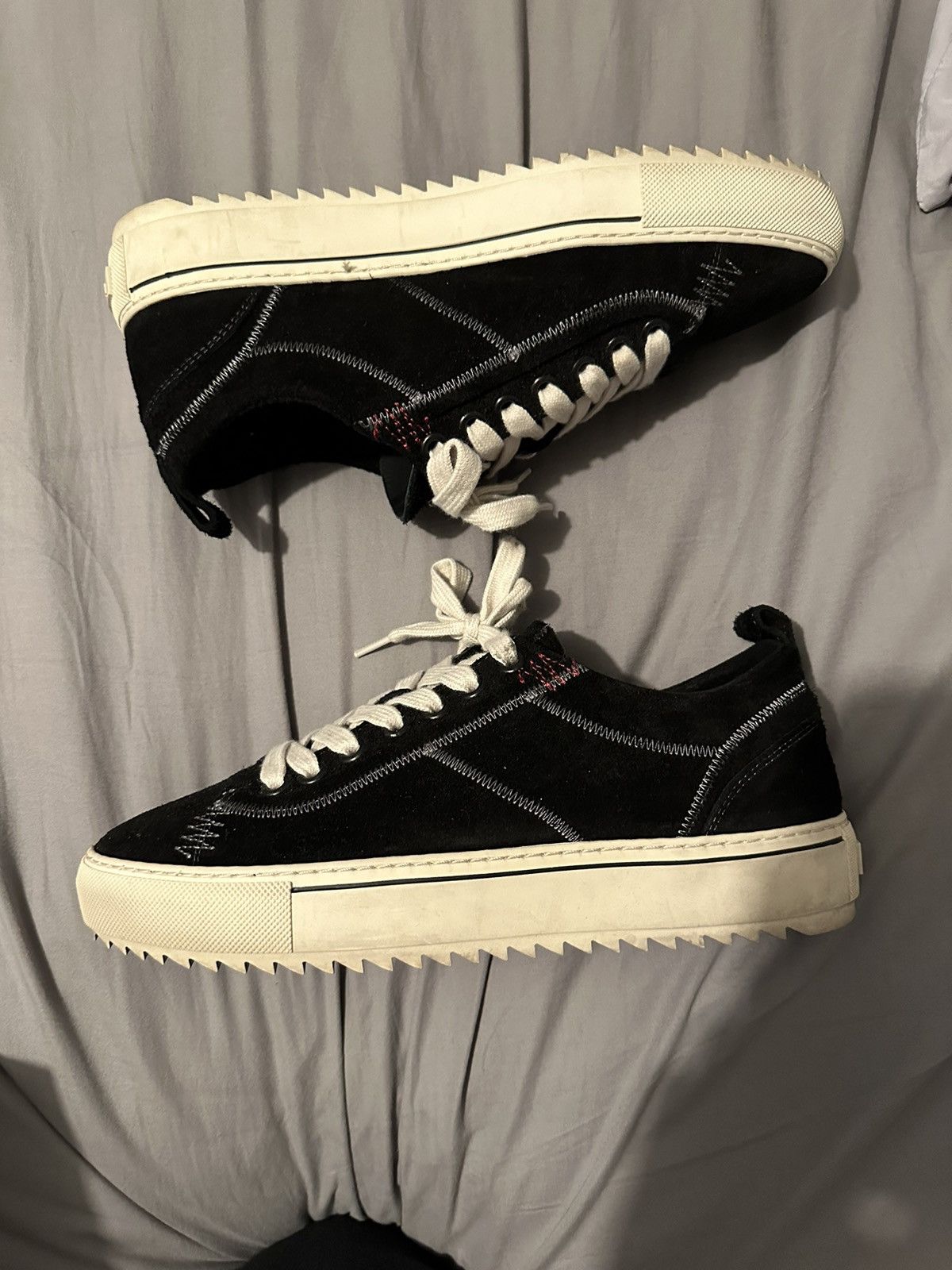 Represent Clo. Represent black suede alpha low | Grailed