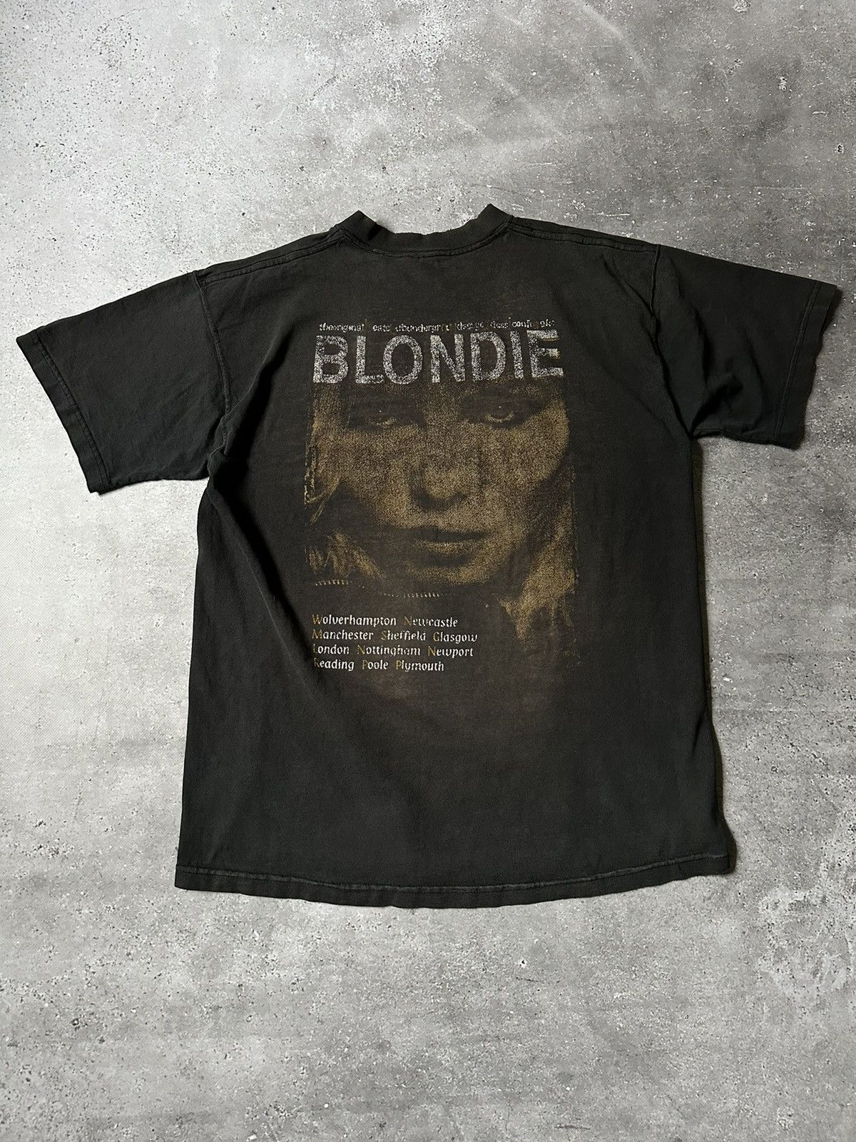Band Tees × Vintage Vintage 90s Blondie ‘Atomic’ Tour Faded Band T ...