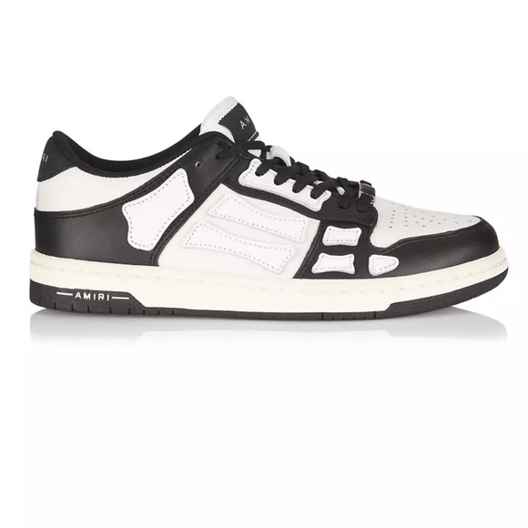 Amiri Amiri Skeleton Leather Low-Top Sneakers White Black Men’s EU ...