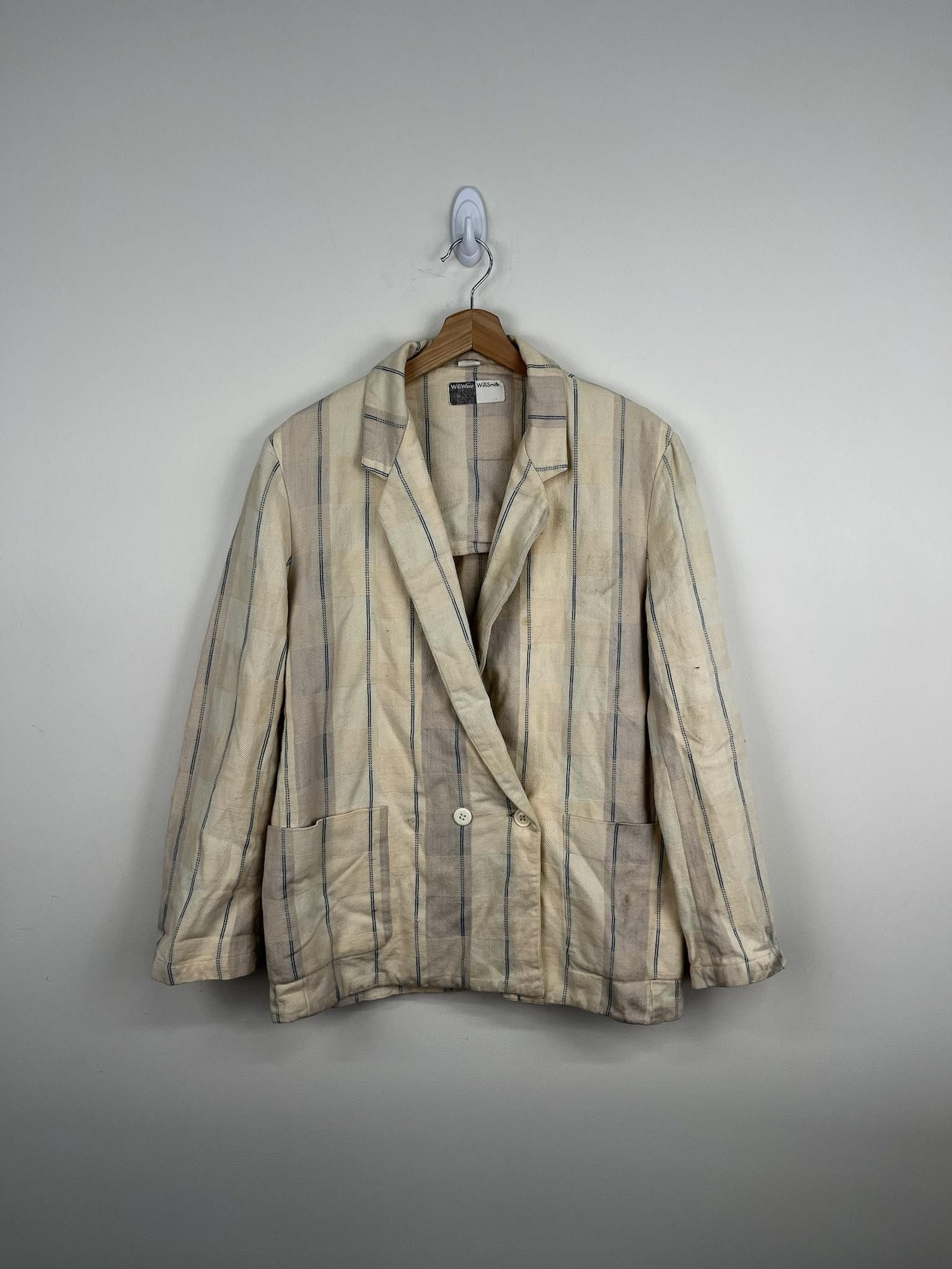 Vintage Vintage Williwear Striped/Plaid Jacket With Chore Pockets | Grailed