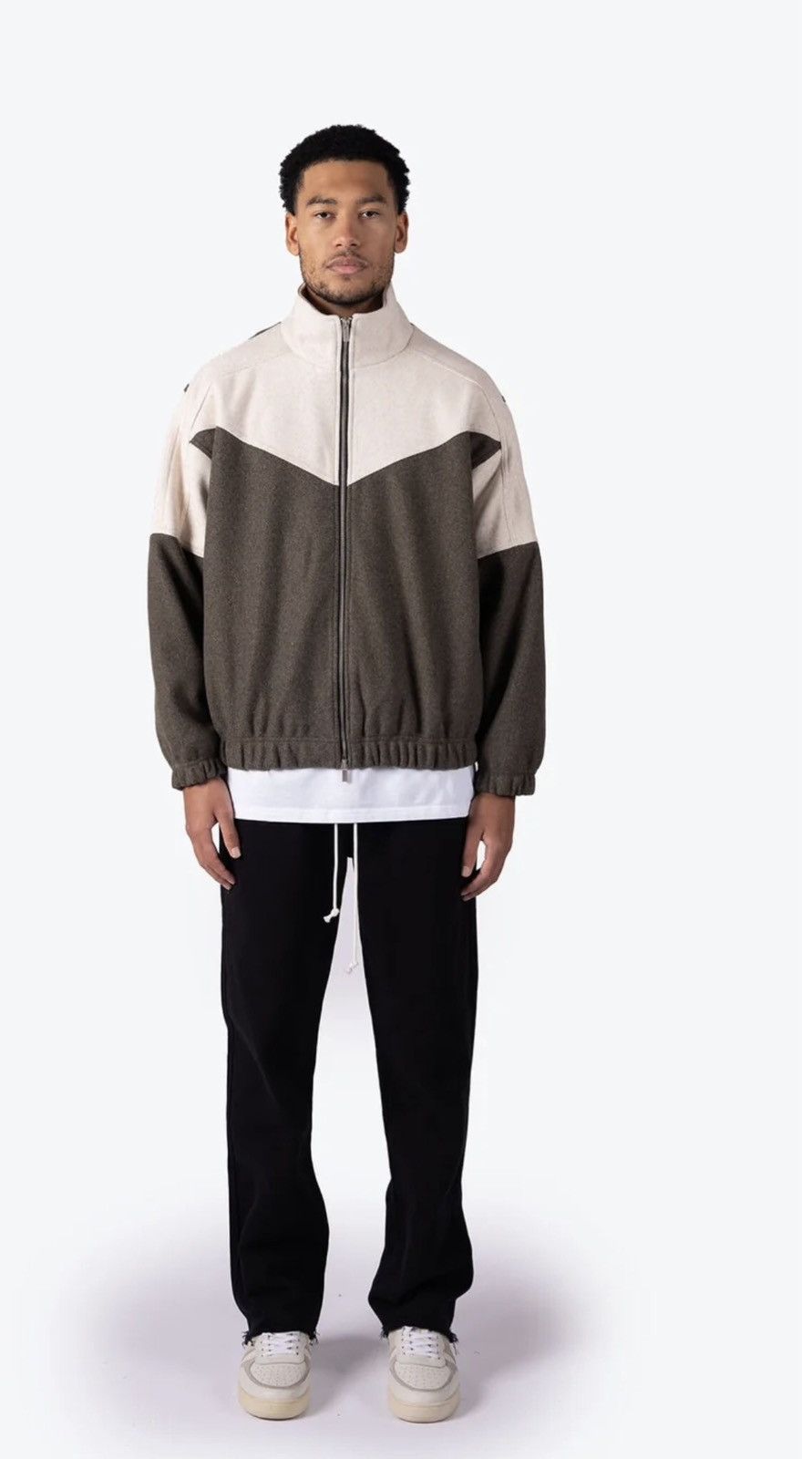 Richie Le Collection Wool Panel Flight Jacket | Grailed