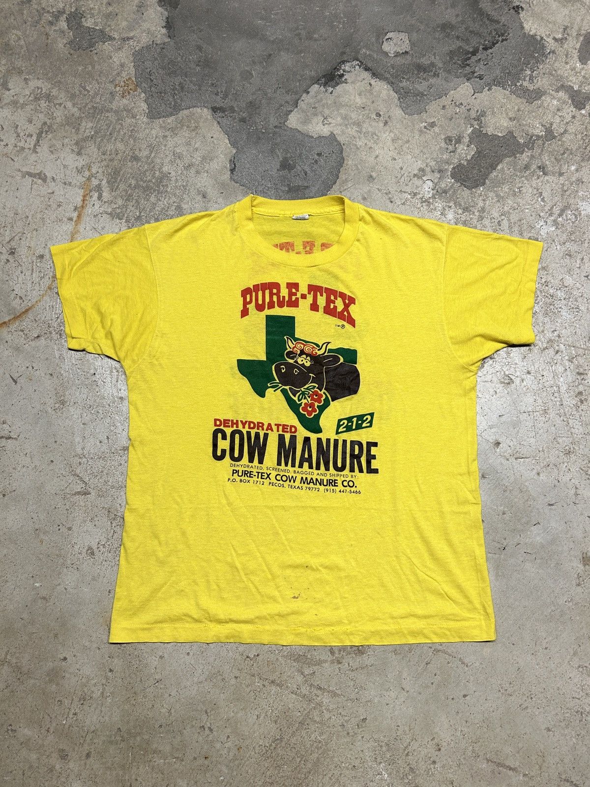 Vintage Vintage 80’s Pure-Tex Cow Manure T-Shirt | Grailed