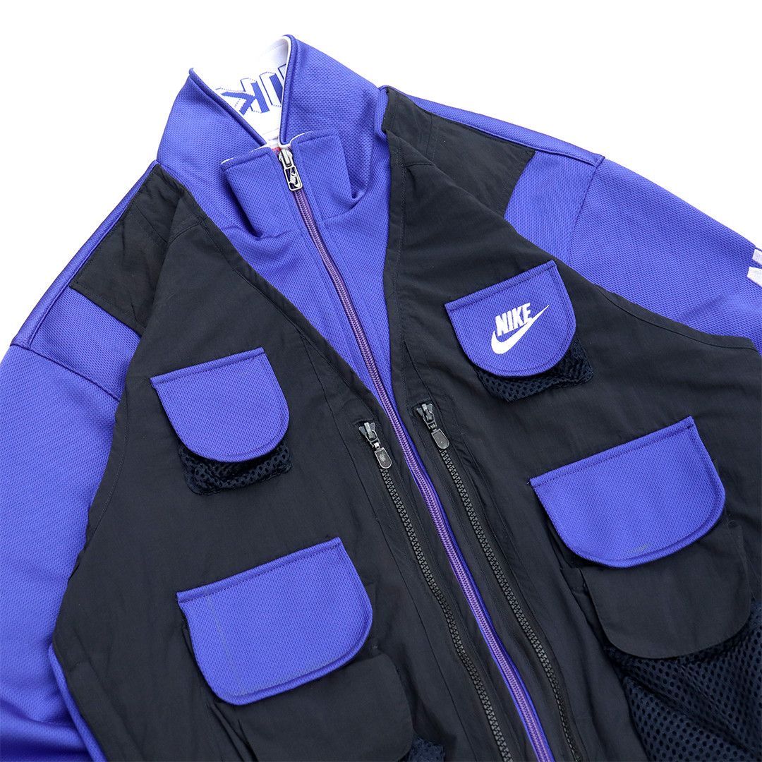 Nike Reworked Nike Zip-up Tactical Tracktop Purple/Black | Grailed