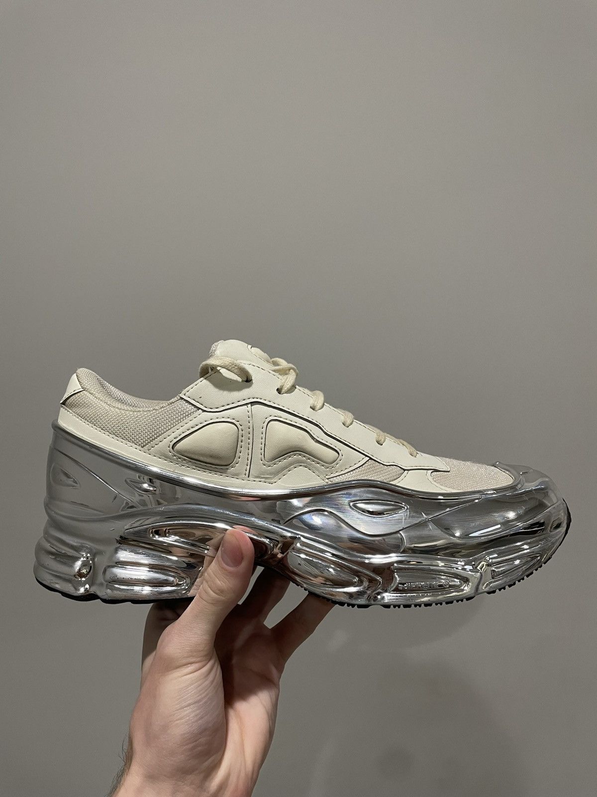 Adidas Raf Simons x Adidas Ozweegos Chrome | Grailed