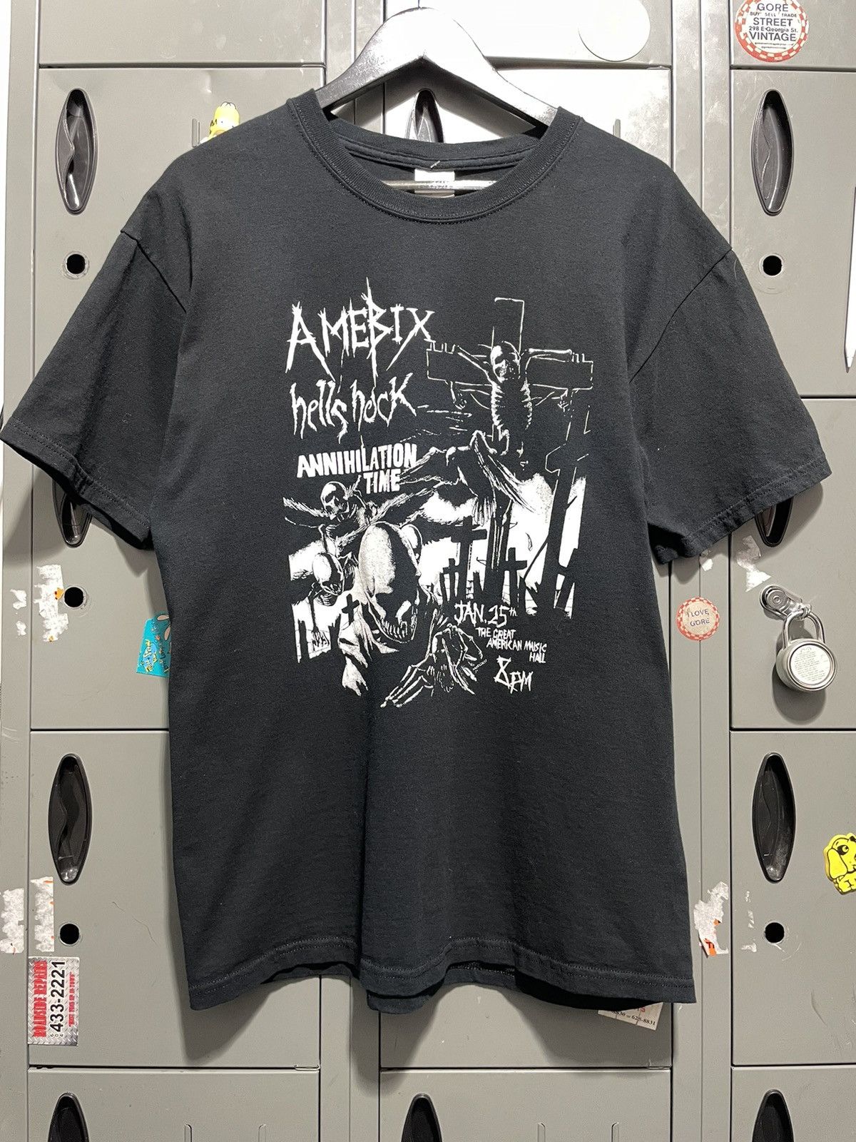 Band Tees × Vintage Hellshock Amebix vintage death metal graphic band ...