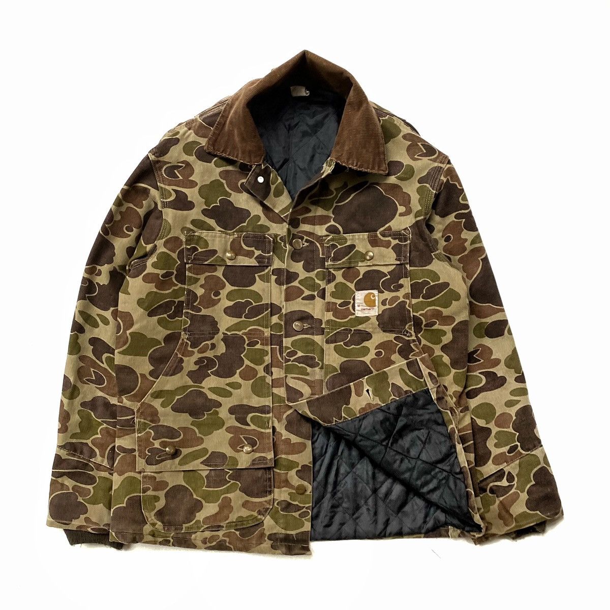 Carhartt Vintage Carhartt 80’s Era Camo Double-Front Hunting Coat | Grailed