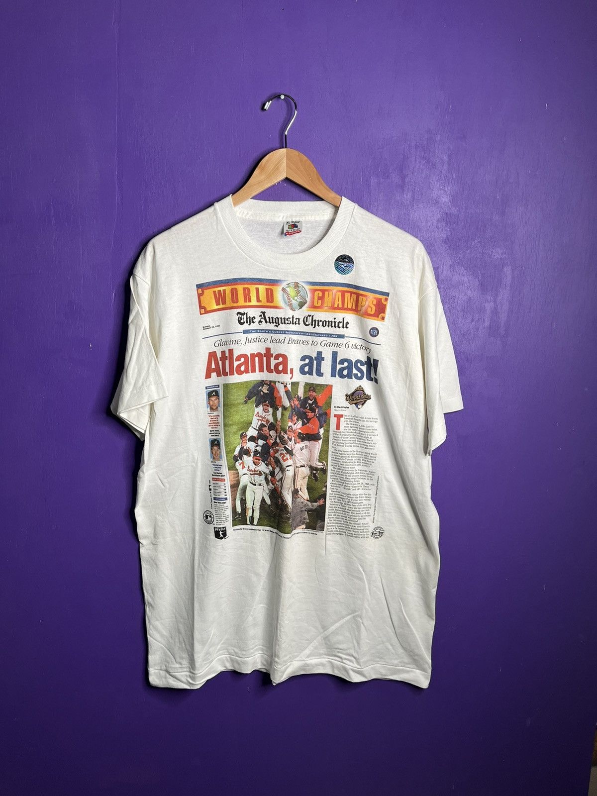 MLB × Made In Usa × Vintage Vintage 1995 Atlanta Braves World Series ...