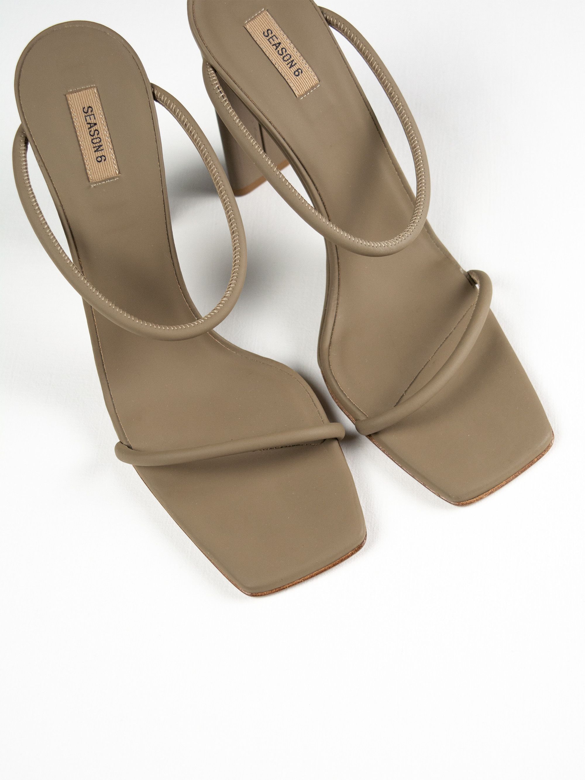 Yeezy YEEZY Season 6 Cobblestone Rubberized Leather Sandals | Grailed