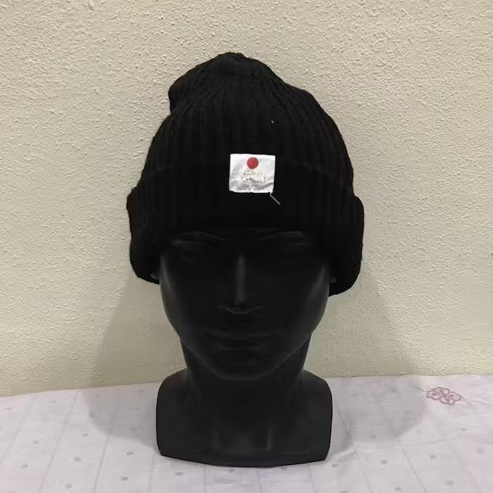 Hat × Japanese Brand × Streetwear Made In Japan Small Logo Beanie Hat ...