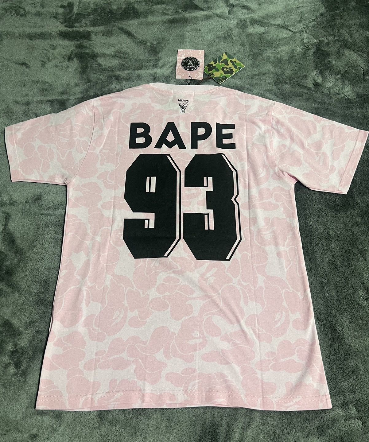 Bape BAPE x INTER MIAMI CF CAMO TEE | Grailed