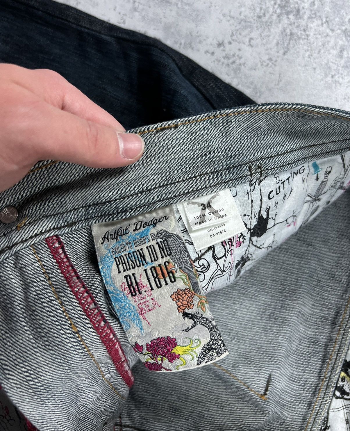 Vintage 🦍 90S ARTFUL DODGER VINTAGE Y2K BAGGY ED HARDY STYLE JEANS ...