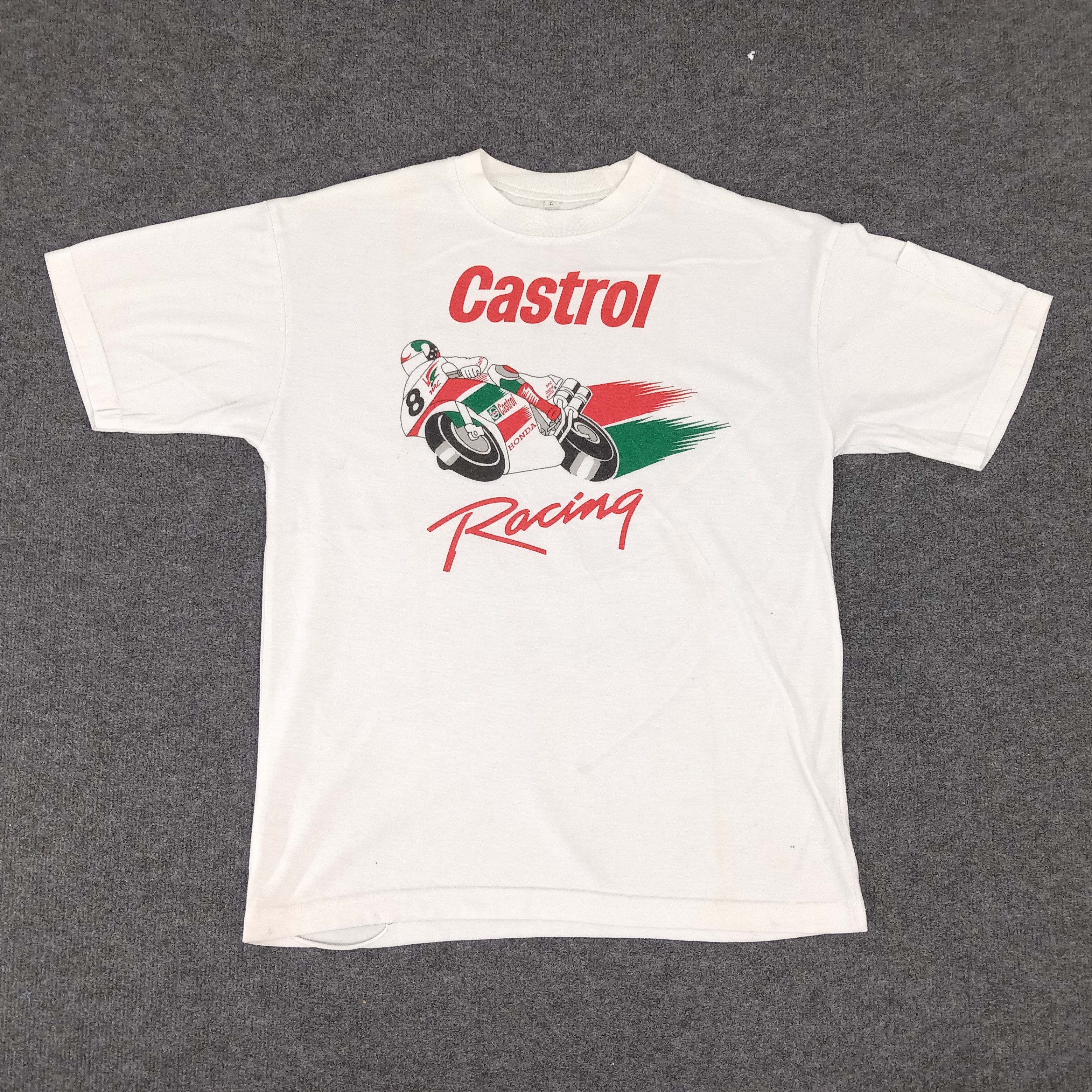 Honda × Racing × Vintage Castrol Honda Racing MotoGP Design Tshirt ...