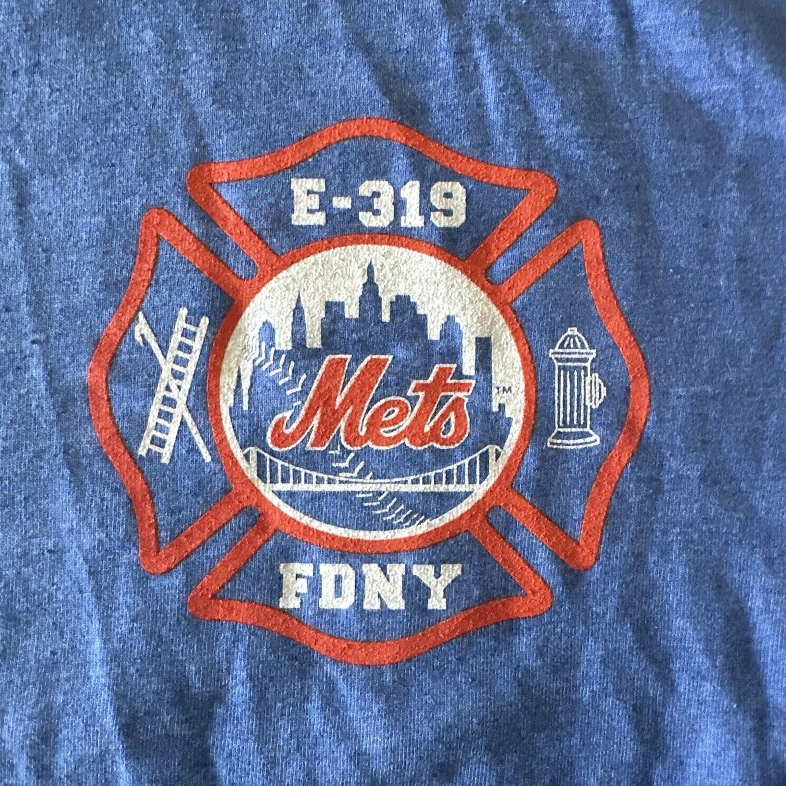 Gildan Firefighter FDNY Engine 319 NY Mets T Shirt Size L | Grailed
