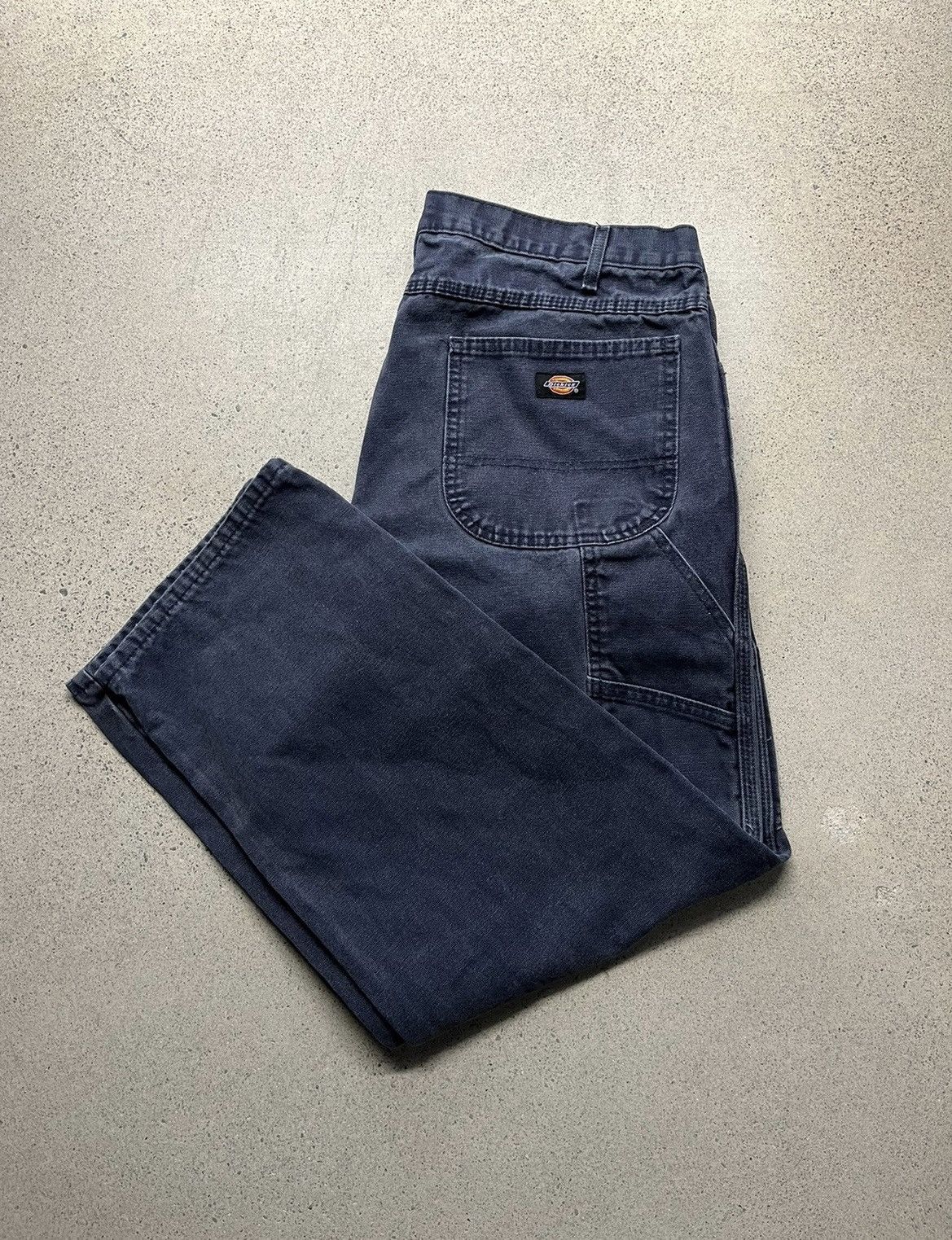 Vintage Vintage dark blue dickies work wear carpenter pants | Grailed