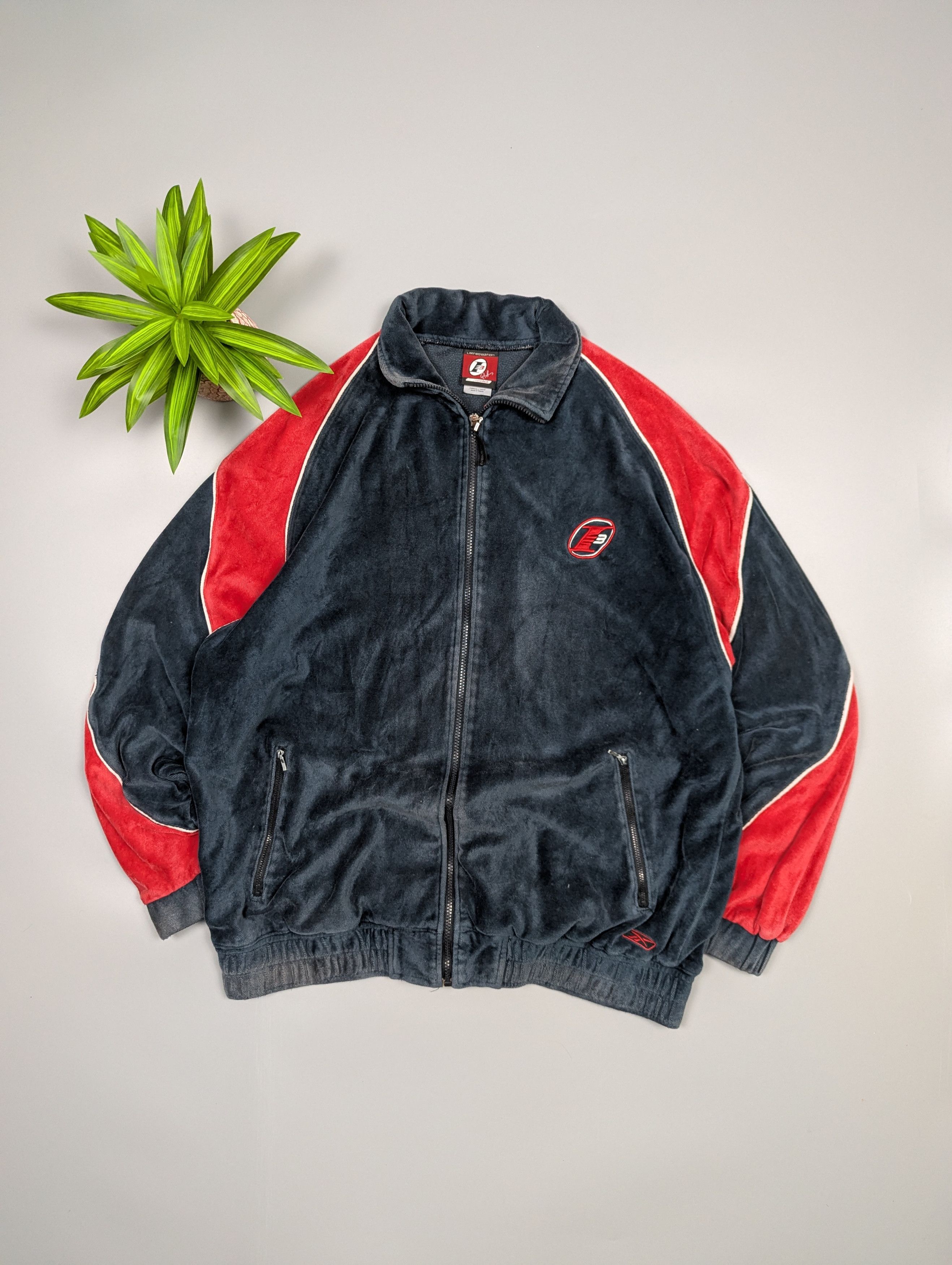 Reebok Vintage Reebok Allen Iverson I3 Velour Track Jacket | Grailed