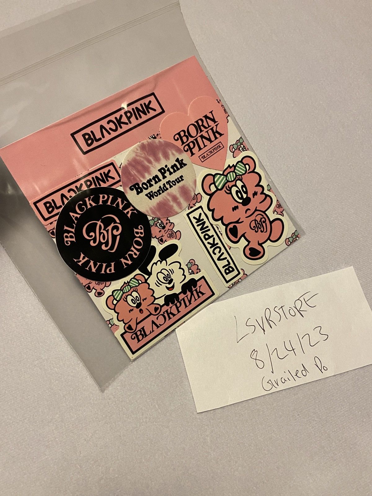 Streetwear BLACKPINK x VERDY Born Pink LA Limited Edition STICKER PACK ...