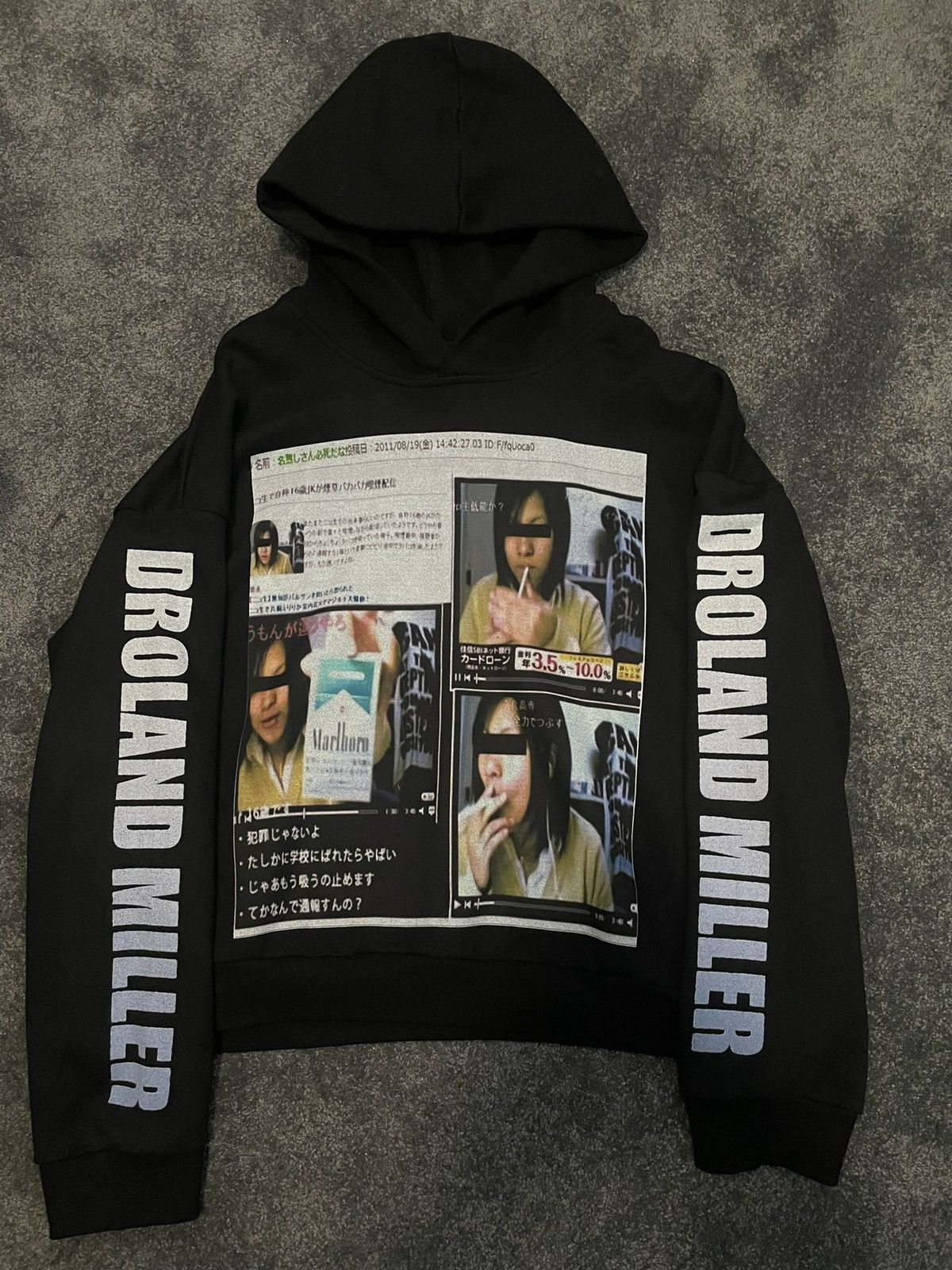 Ken Carson × Rare × Streetwear DROLAND MILLER SMOKE HOODIE | Grailed