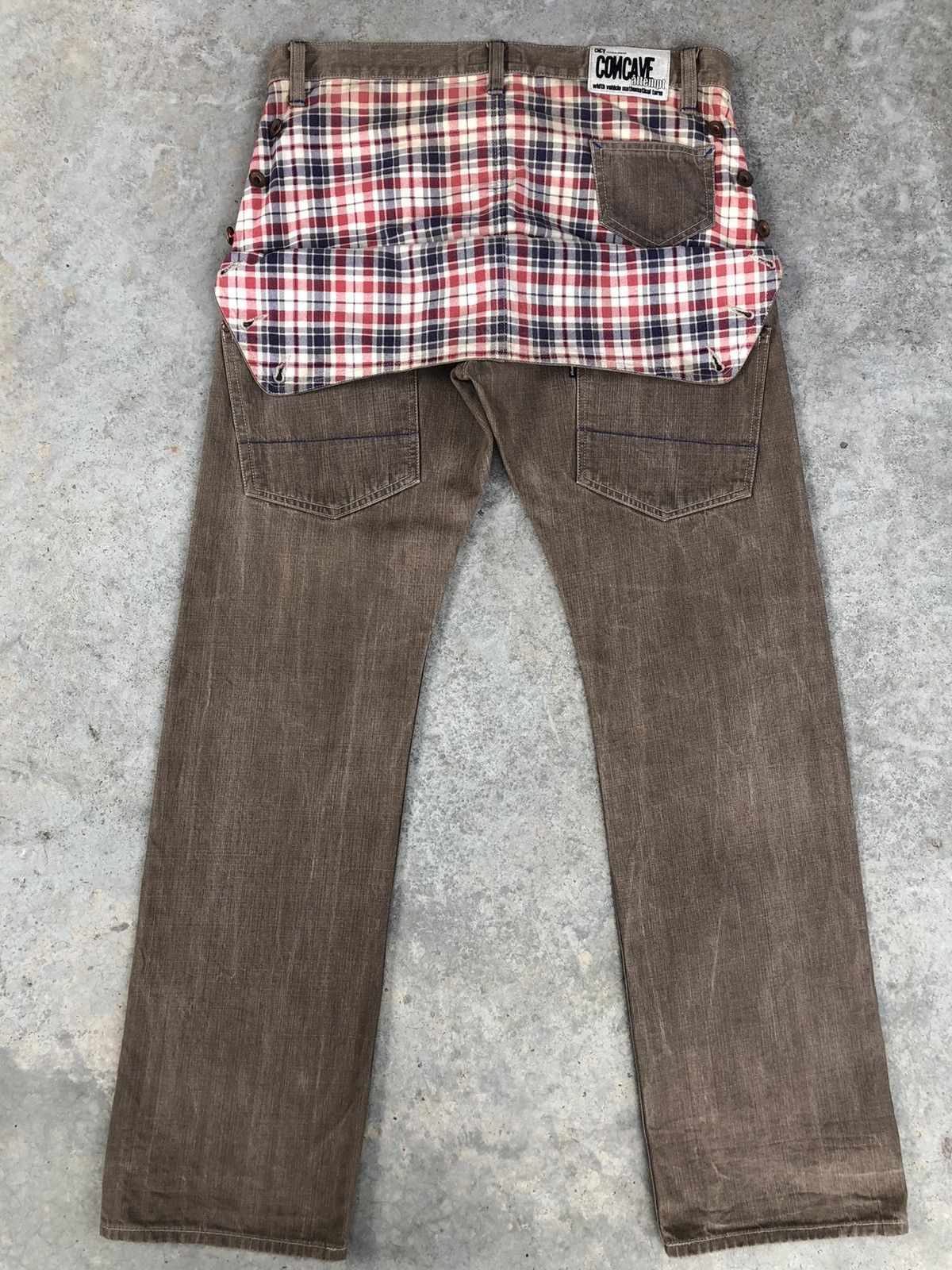Japanese Brand Japanese Concave attempt Distressed Jeans | Grailed