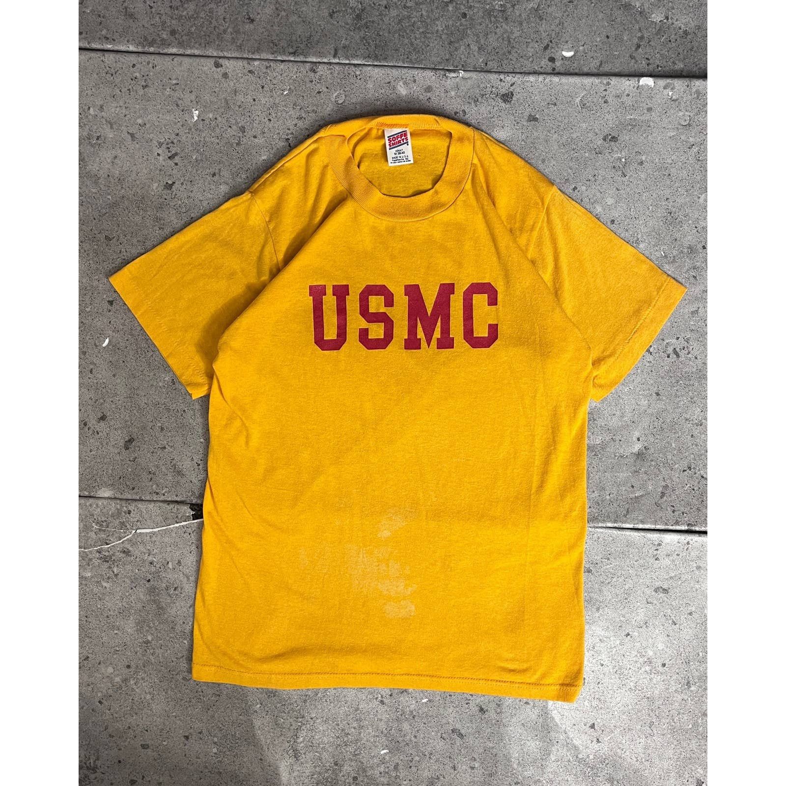 Vintage USMC Tee (S) - 1980s | Grailed