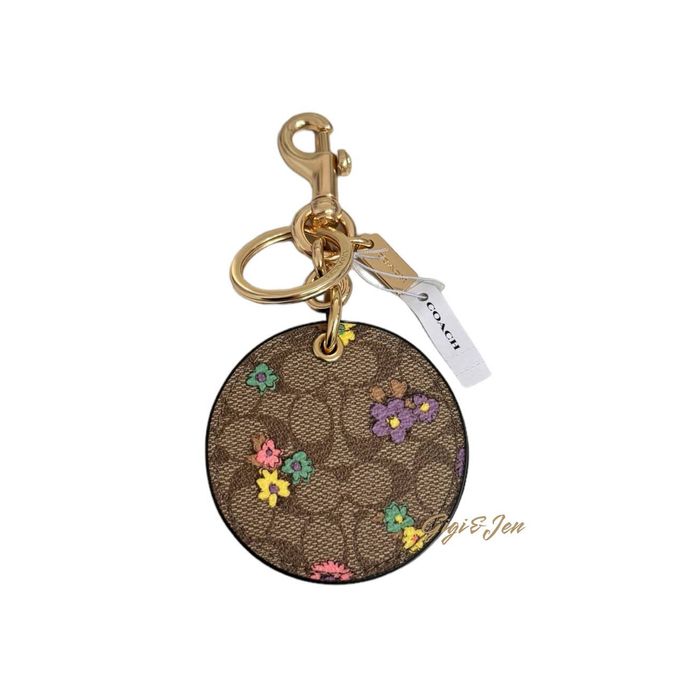 Coach Coach Mirror Bag Charm In Signature Canvas Spaced Floral | Grailed