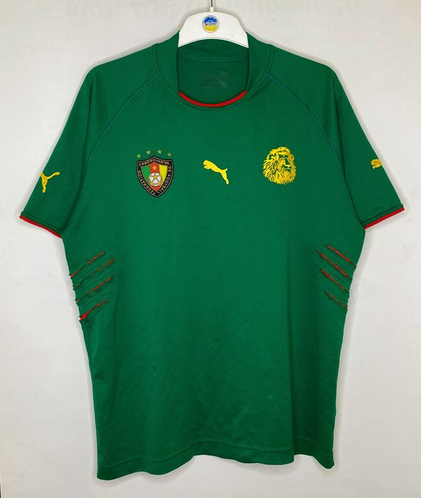 Puma CAMEROON TEAM 2004 2005 HOME FOOTBALL SHIRT SOCCER JERSEY | Grailed