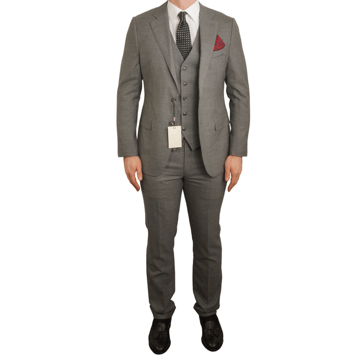 Suitsupply Men Suitsupply 3 Piece Suit Lazio Grey Wool EU52 UK/US42 ...