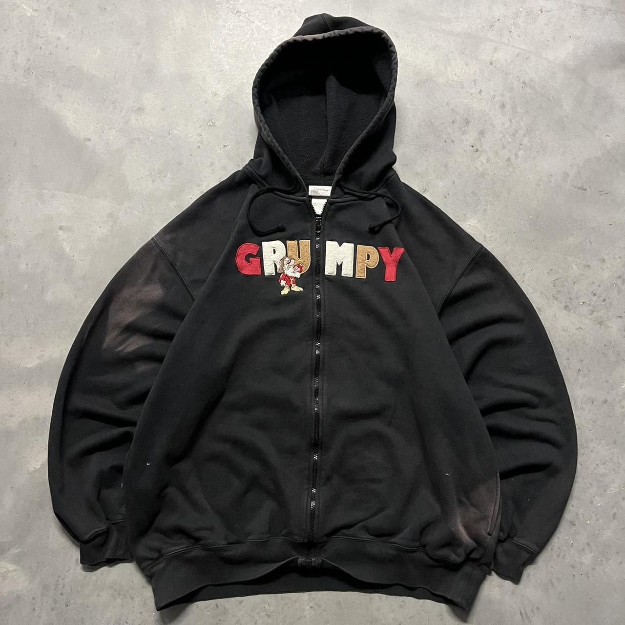 Disney × Streetwear × Vintage Crazy Vintage Y2K/2000s Disney Grumpy Zip Up Hoodie! Good ...