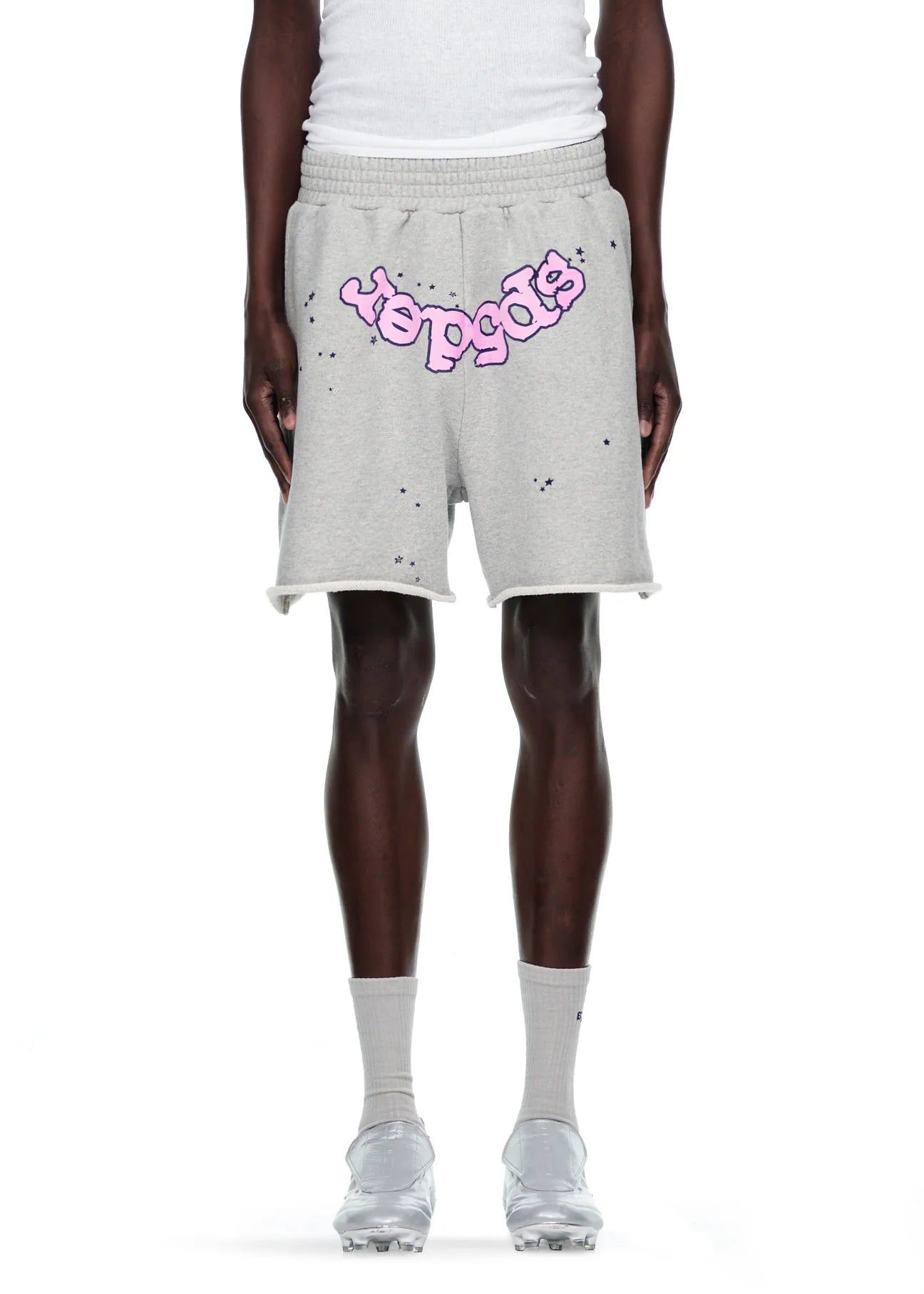 Spider Worldwide Sp5der OG Web Logo Sweat Short Heather Grey - Small | Grailed