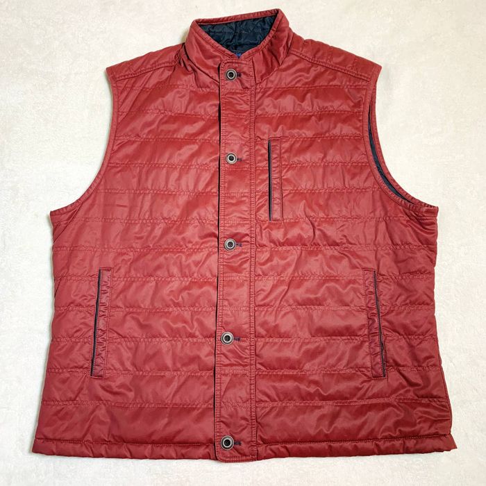 Johnnie O Johnnie-O Men's Reversible Maroon/Navy Puffer Vest Sz XXL ...