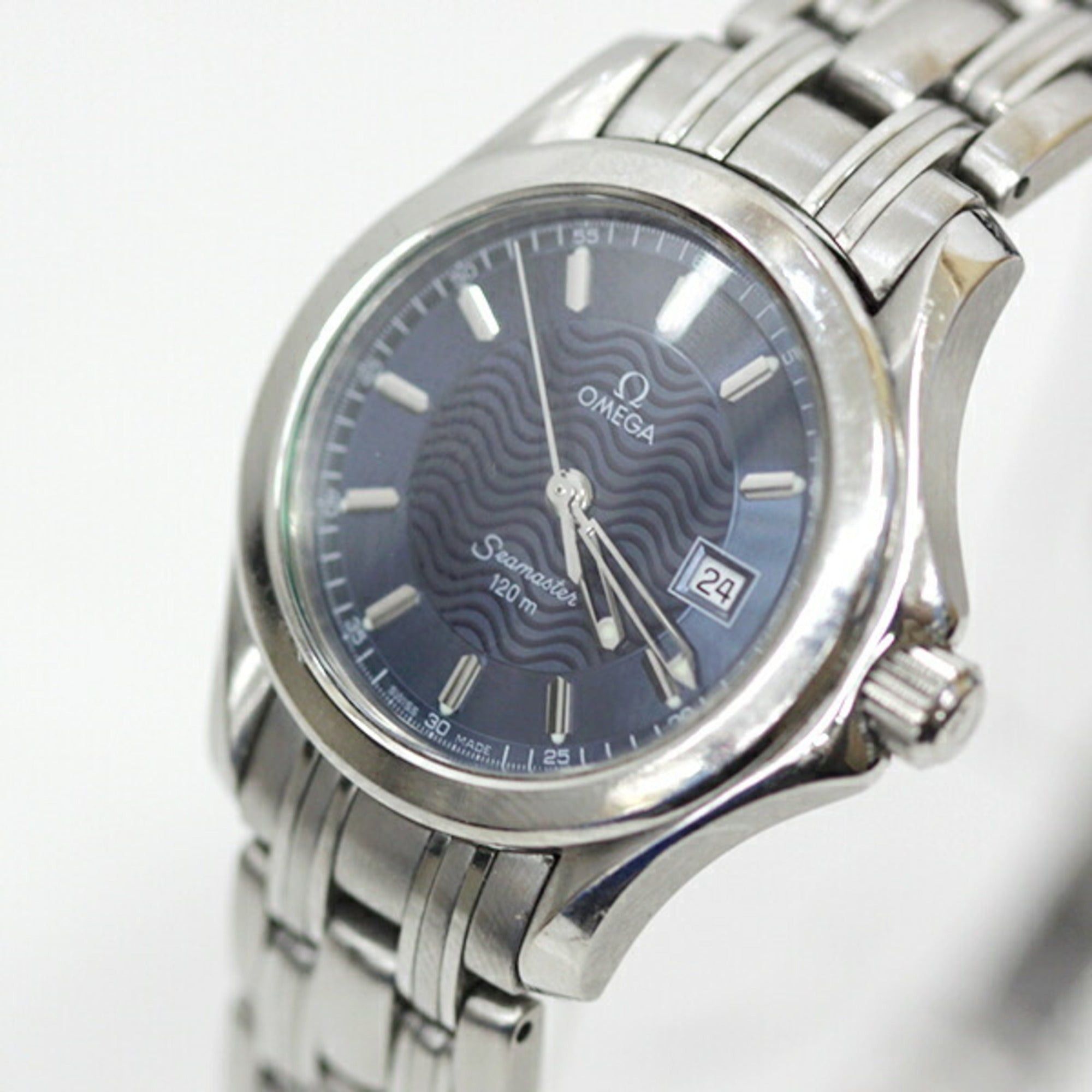 Omega OMEGA Seamaster Stainless Steel 73.3g 120m Watch Silver Color ...