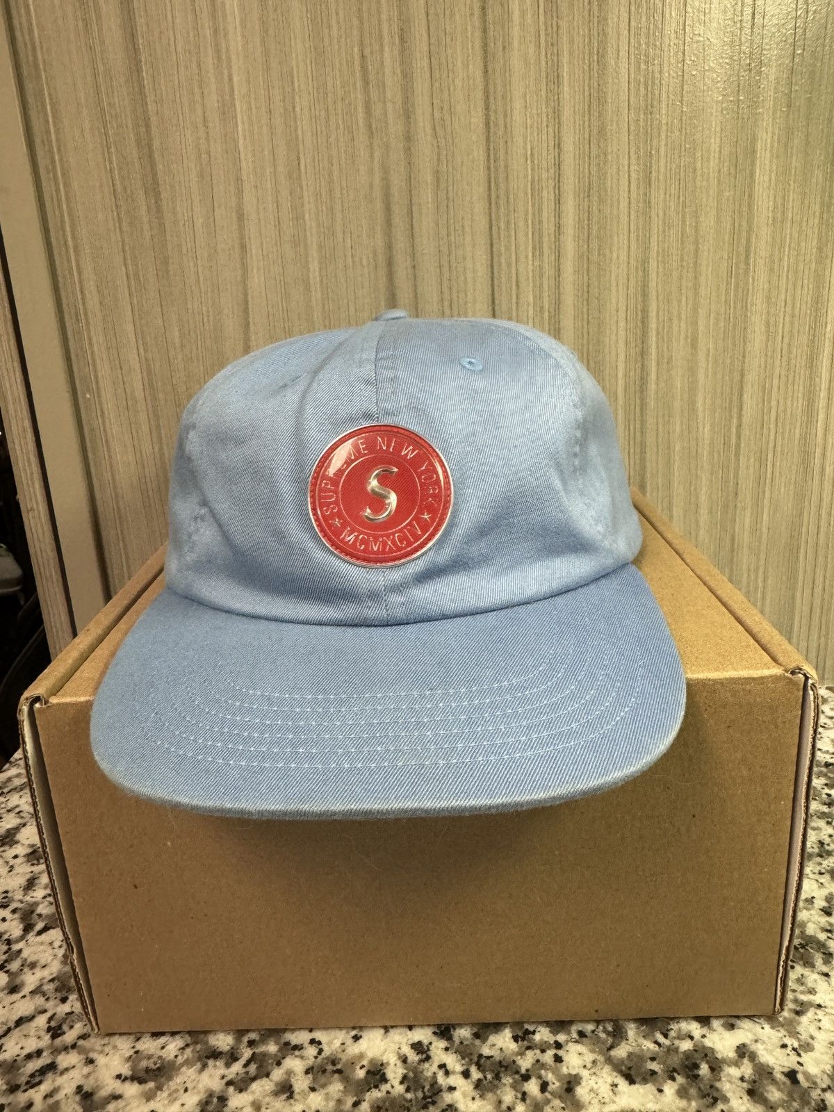 Supreme Supreme Baby Blue Logo Hat | Grailed
