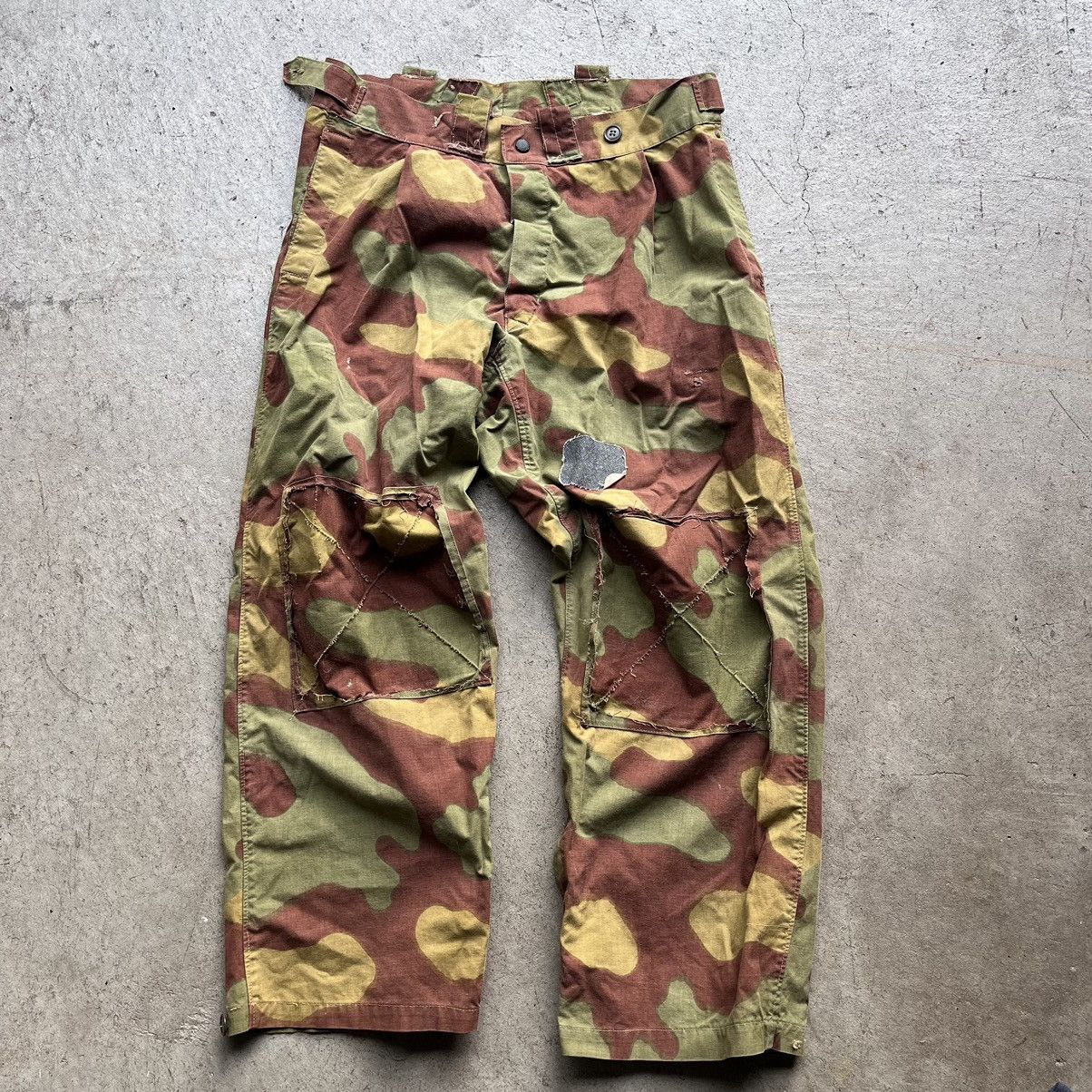 Vintage Distressed Baggy Italian Camo Military Overpants 80s 90s | Grailed