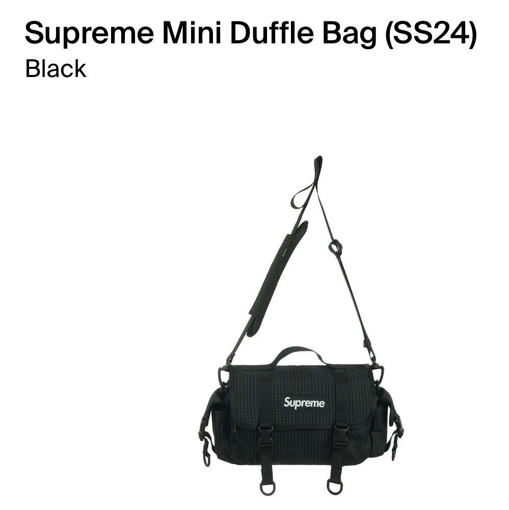 Supreme Supreme Mini Duffle Bag 3M, Black (SS24). New & Authentic | Grailed