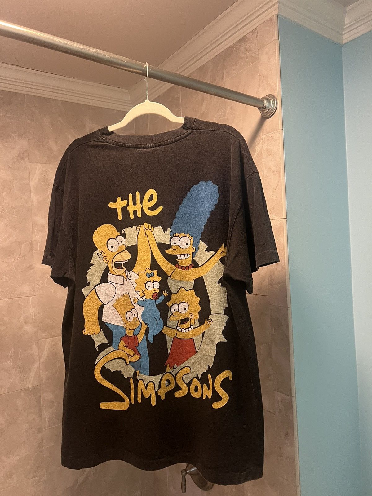 Cartoon Network × Streetwear × The Simpsons Single stitch Simpsons t ...