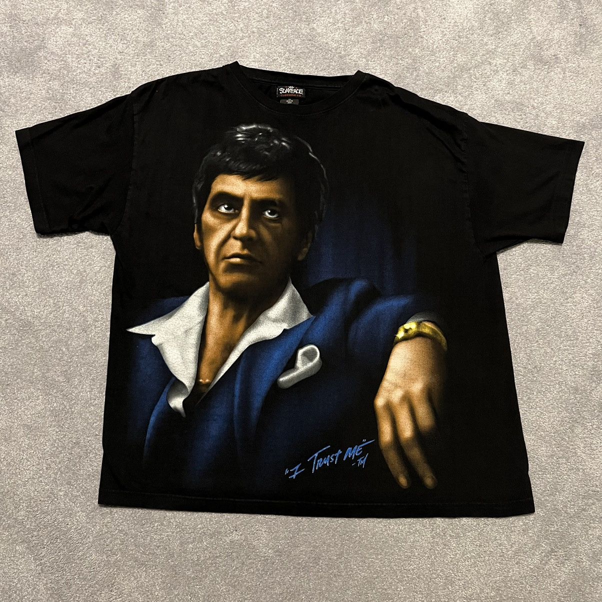 Universal Studios × Vintage Vintage 1990s Scarface I Trust Me Big Face ...
