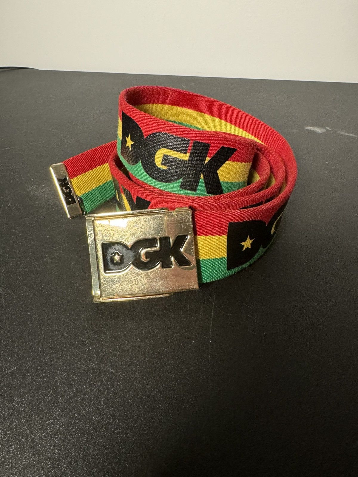 DGK × Vintage DGK ALL DAY Vintage Rasta Gold Belt Weed Bottle Opener ...