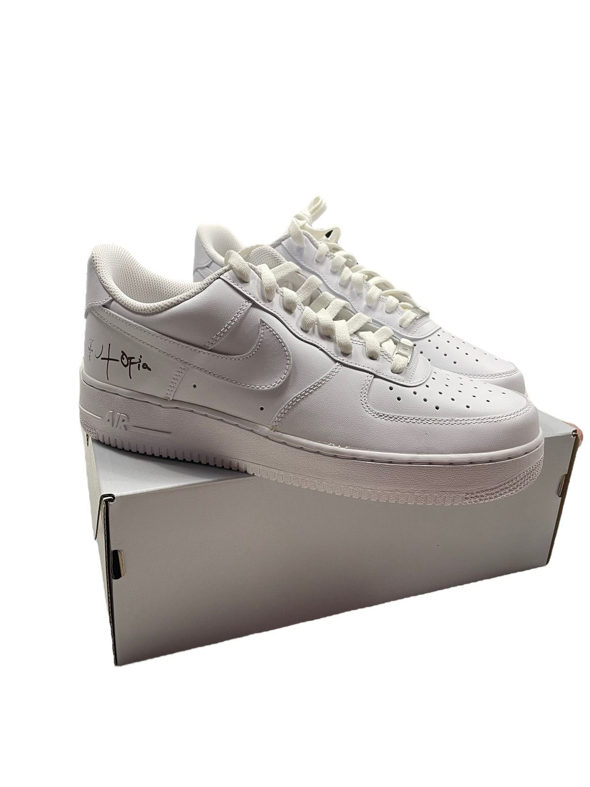 Nike Air Force 1 low “Utopia” Travis Scott (All White) | Grailed