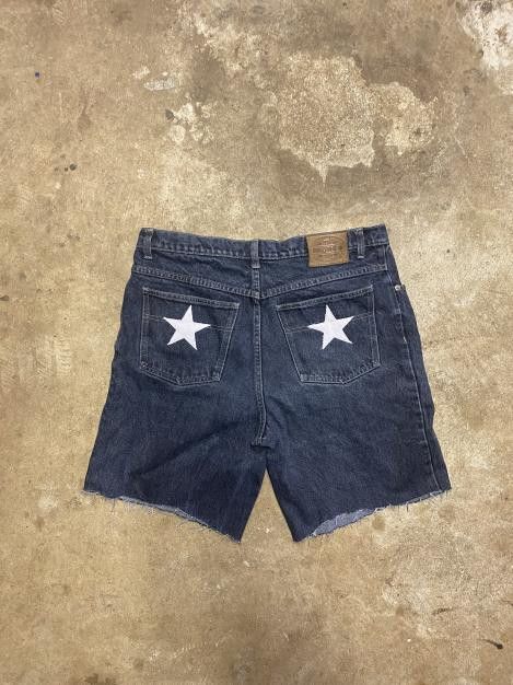Vintage Washed Denim Star Jorts | Grailed