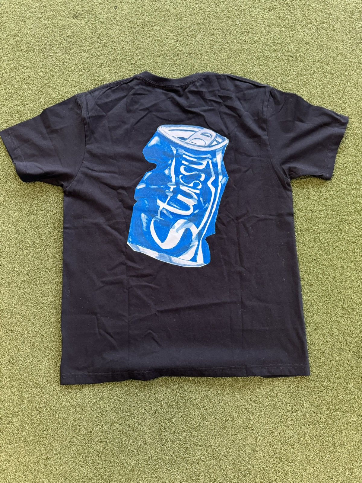 Streetwear × Stussy × Vintage Stussy Can Tee Black | Grailed