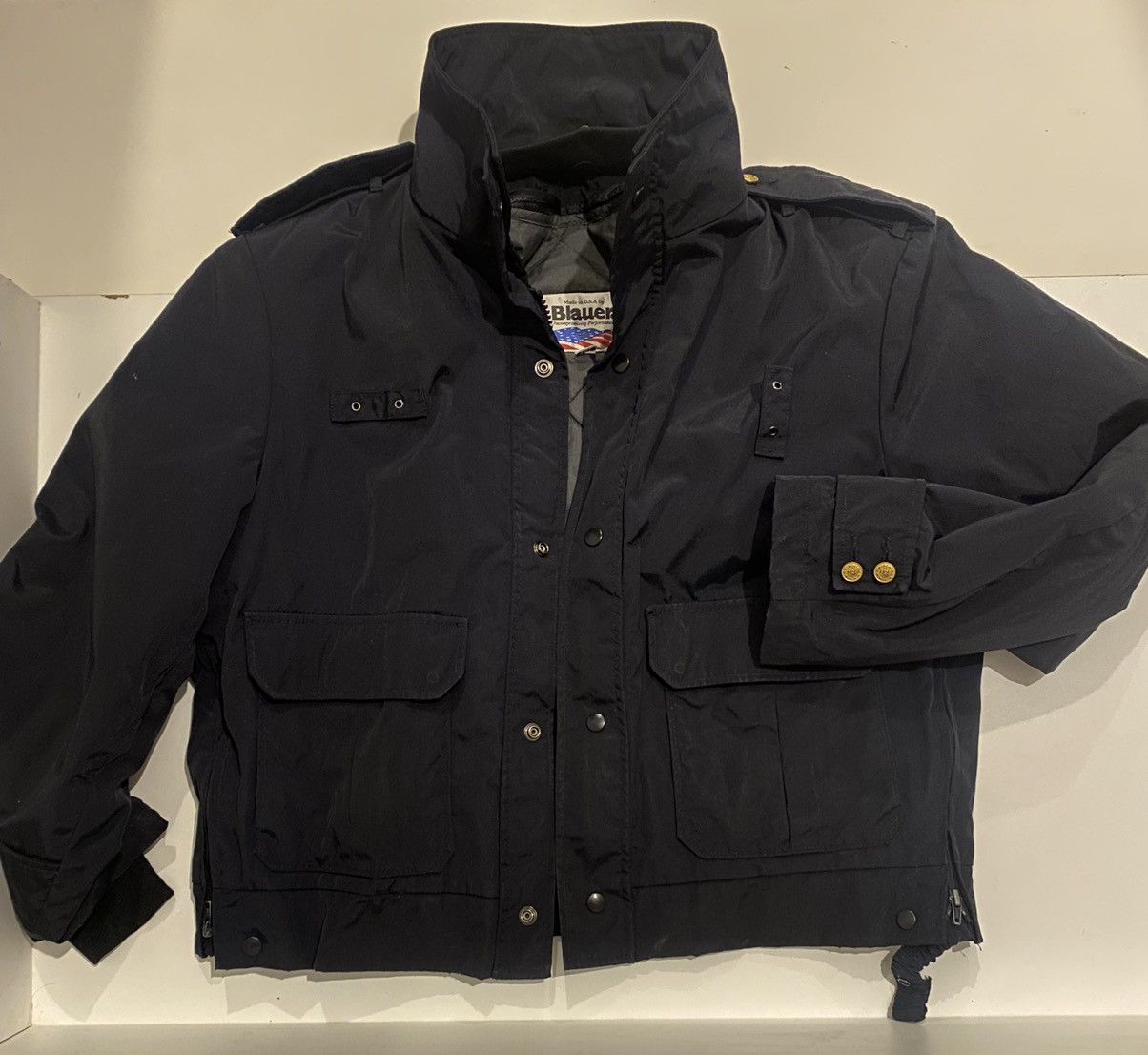Bomber Jacket × Eddie Bauer × Police Blauer Police Issue Bomber Jacket ...