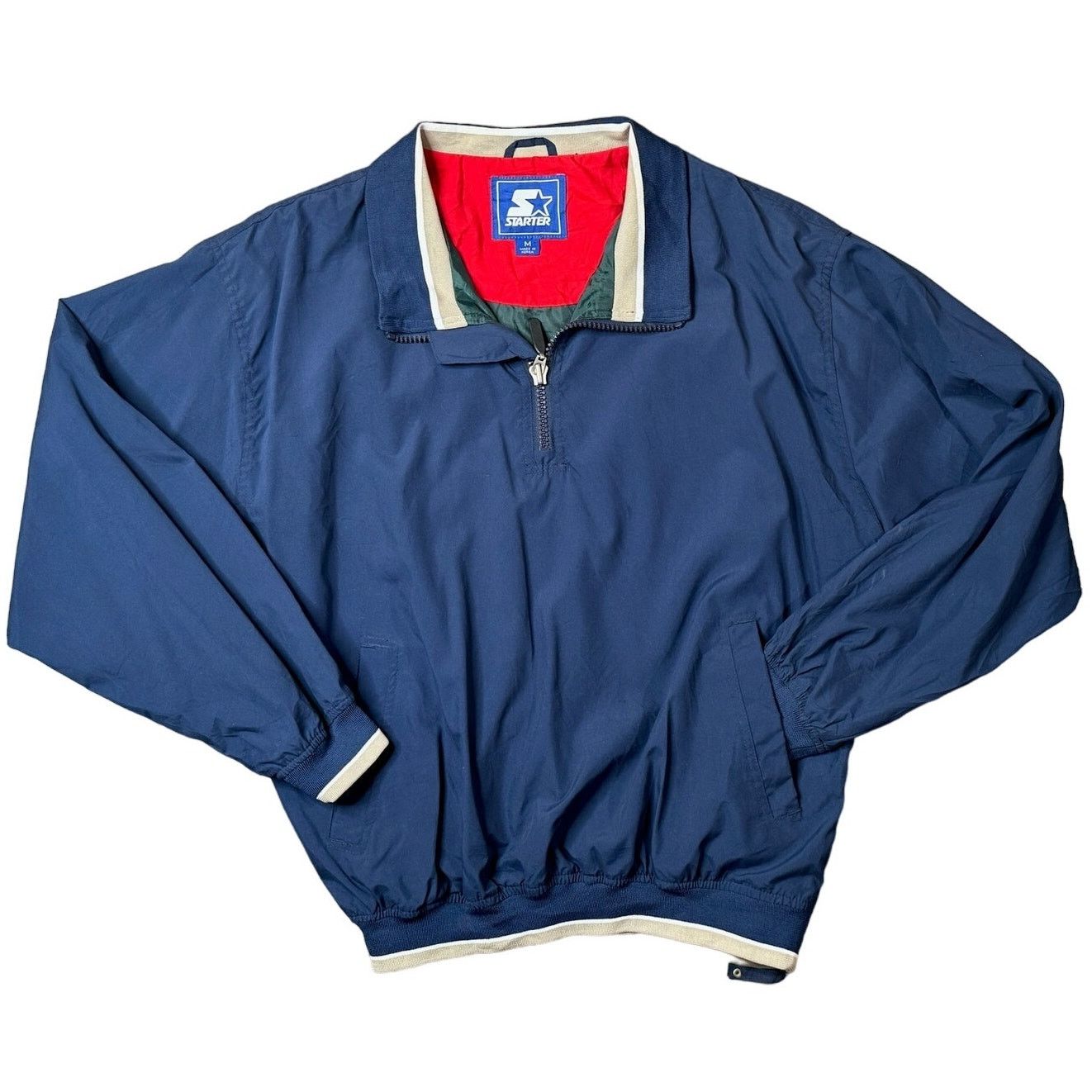 Starter Vintage Starter Pullover Windbreaker Jacket Navy Blue 90s | Grailed