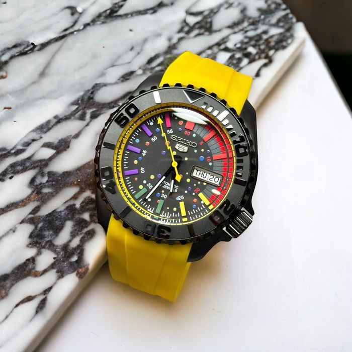 Seiko Seiko Mod SKX Yachtmaster Rainbow Automatic Day-Date Watch | Grailed