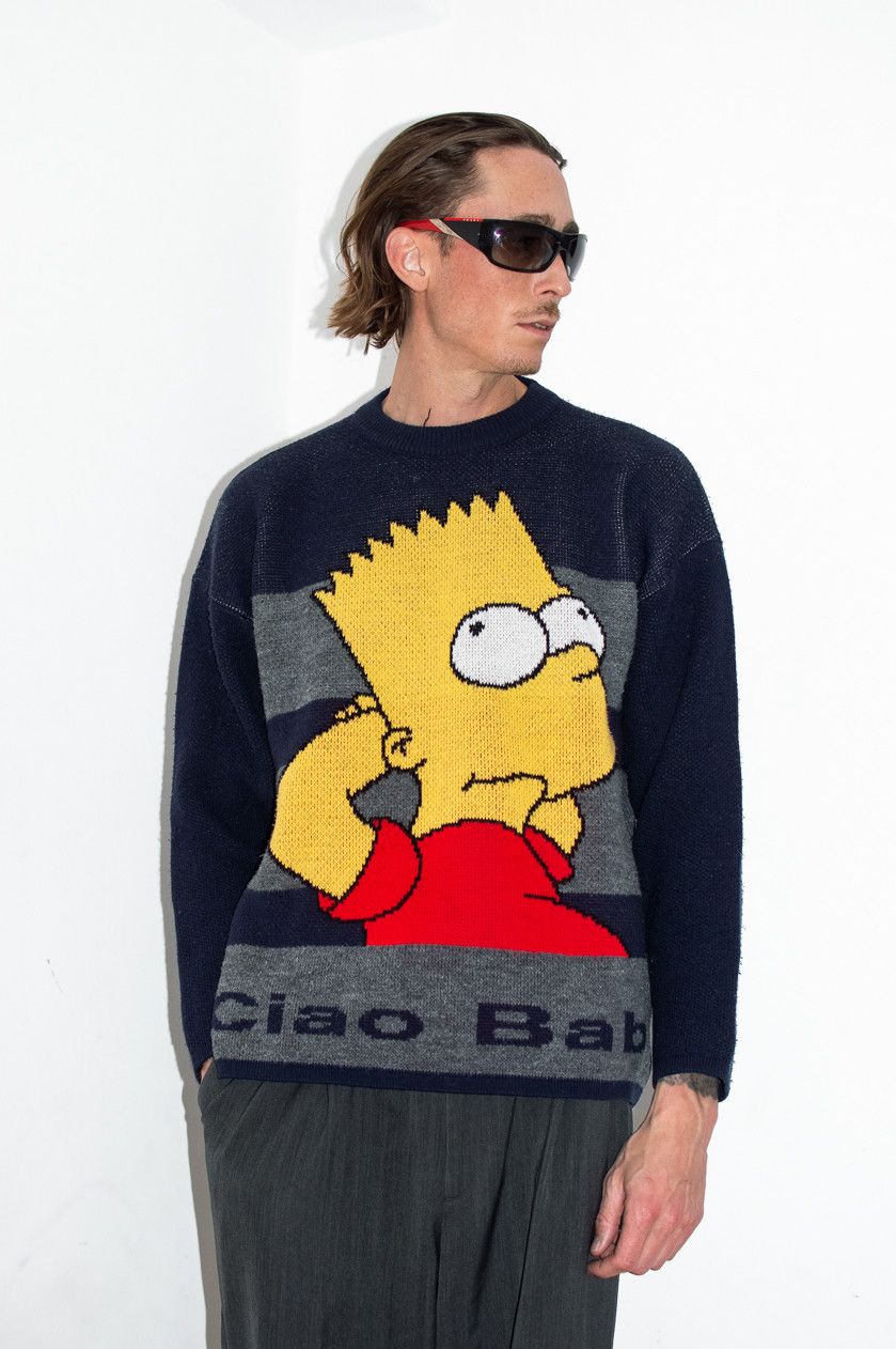 The Simpsons × Vintage Itialian Bart Simpson knitted quality Wool ...