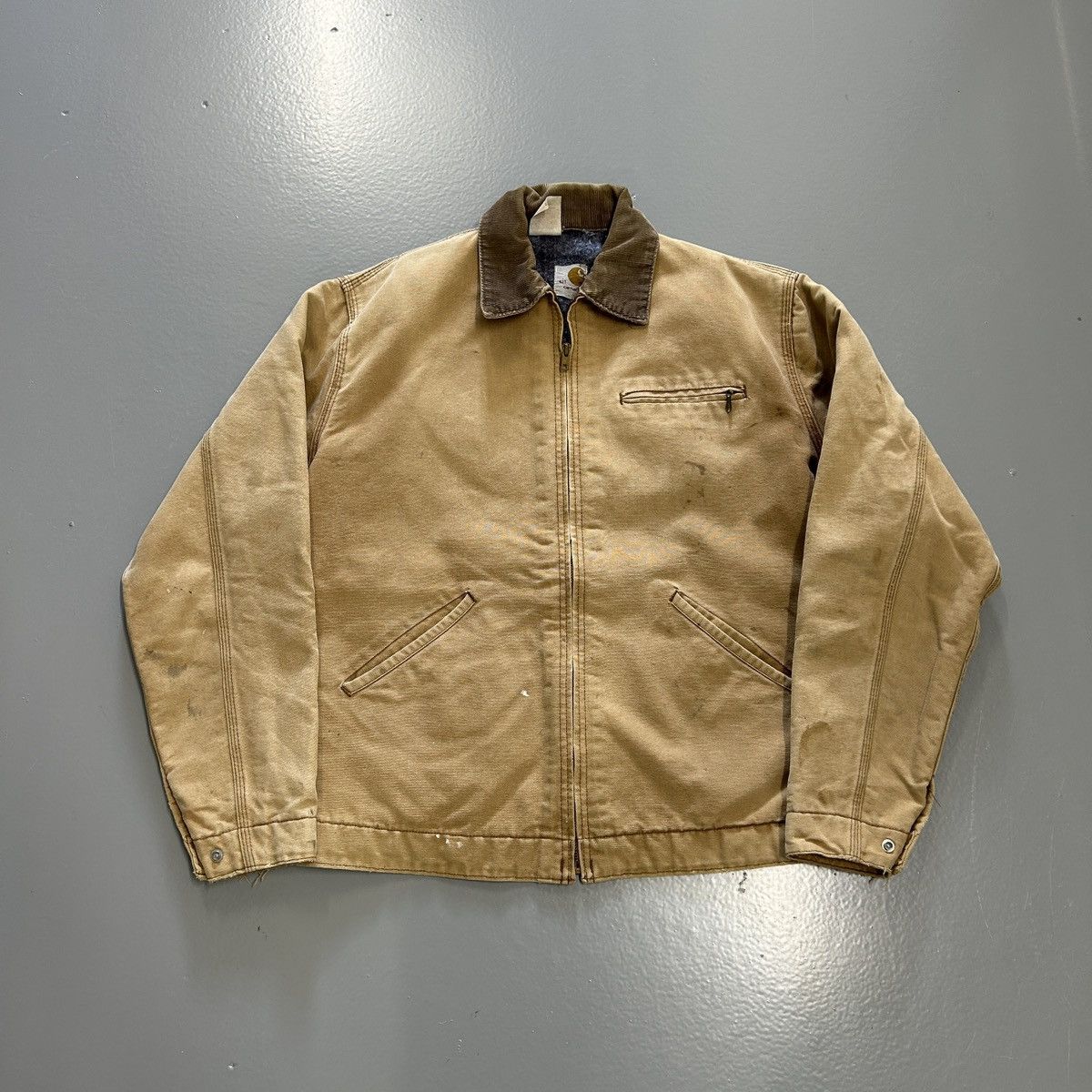 Vintage Crazy vintage 80’s carhartt Detroit faded distressed jacket ...