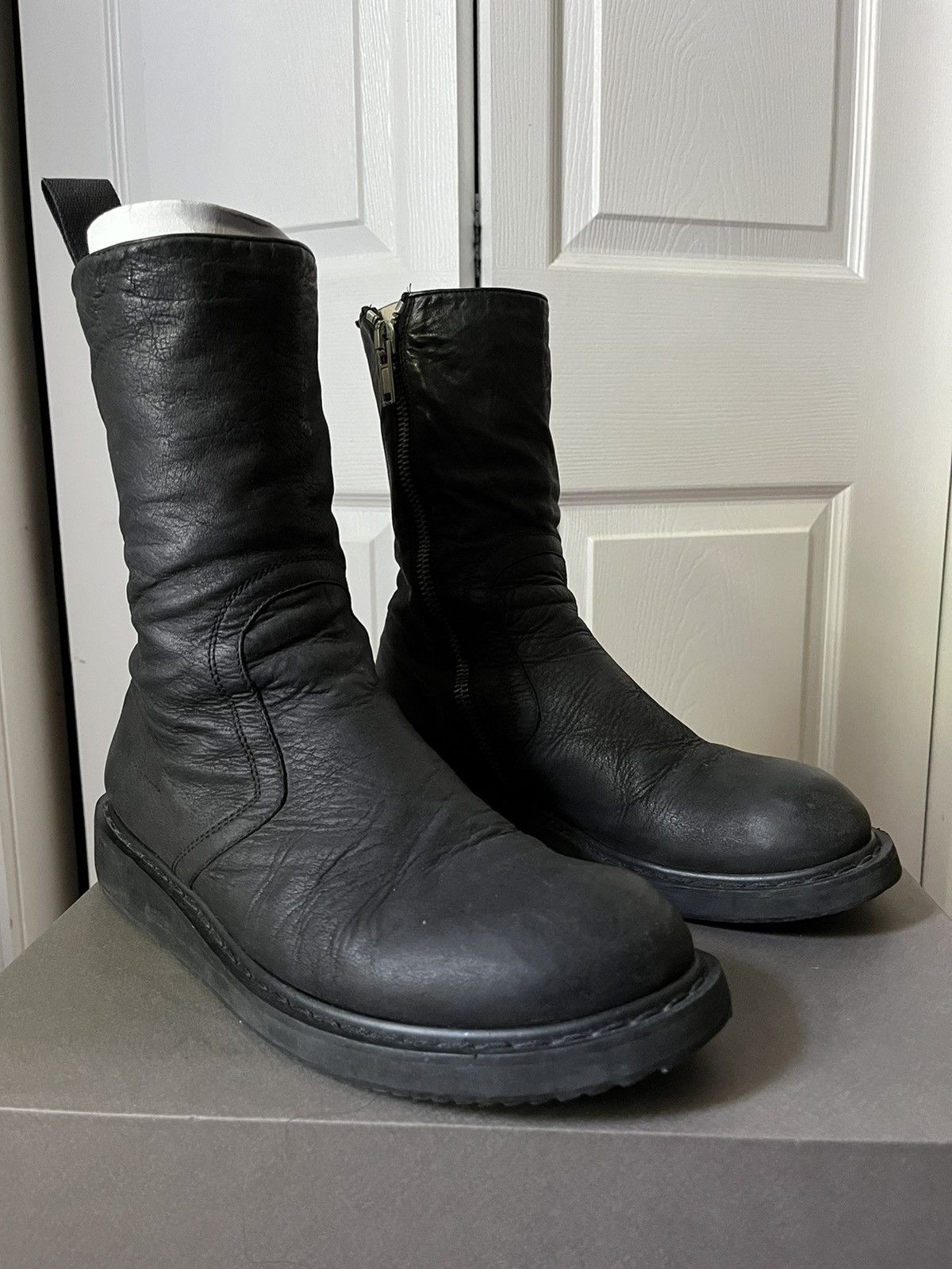 Rick Owens × Rick Owens Drkshdw RARE Archive FW09 “Crust” Reverse Lamb ...